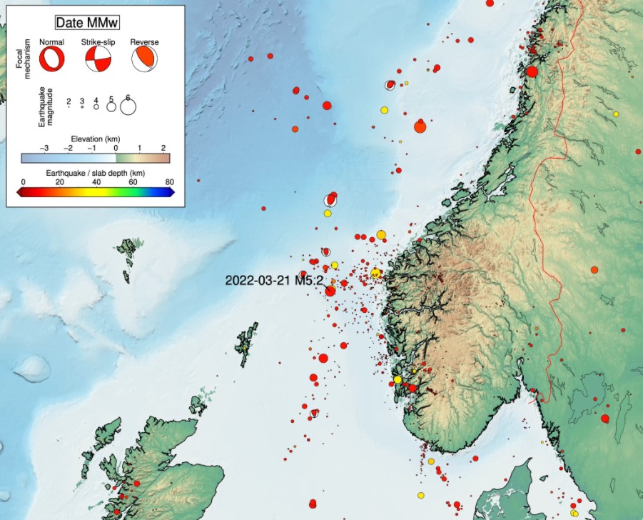 North Sea earthquake possibly linked to major fault in Marulk Basin ...