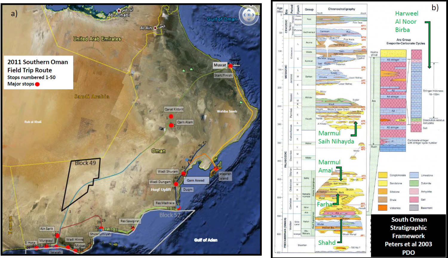 Eocambrian outcrops and hydrocarbons in Southern Oman - GeoExpro