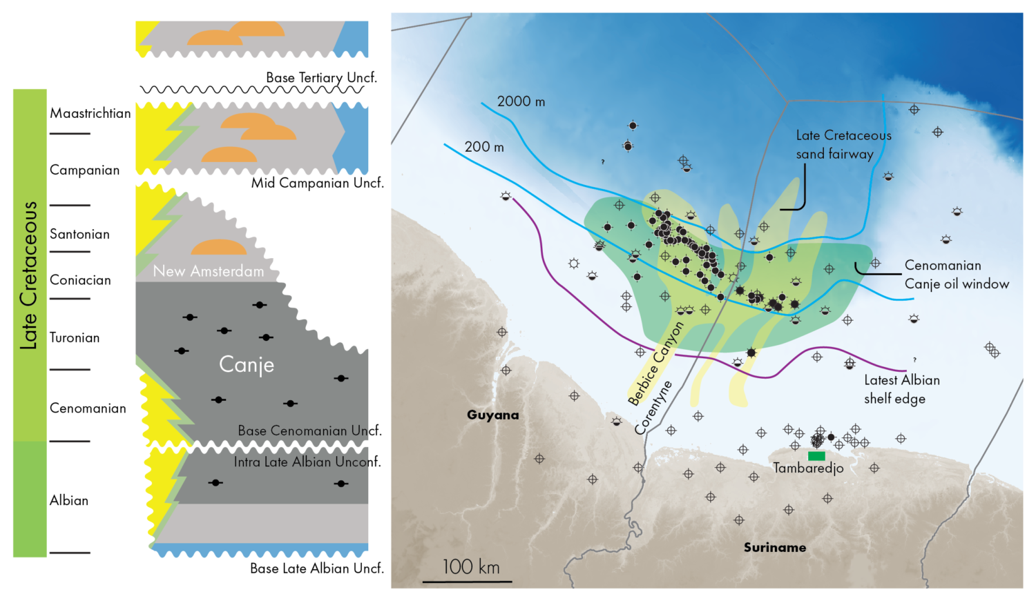 Have bottom currents defined the Golden Lane and determined updip ...