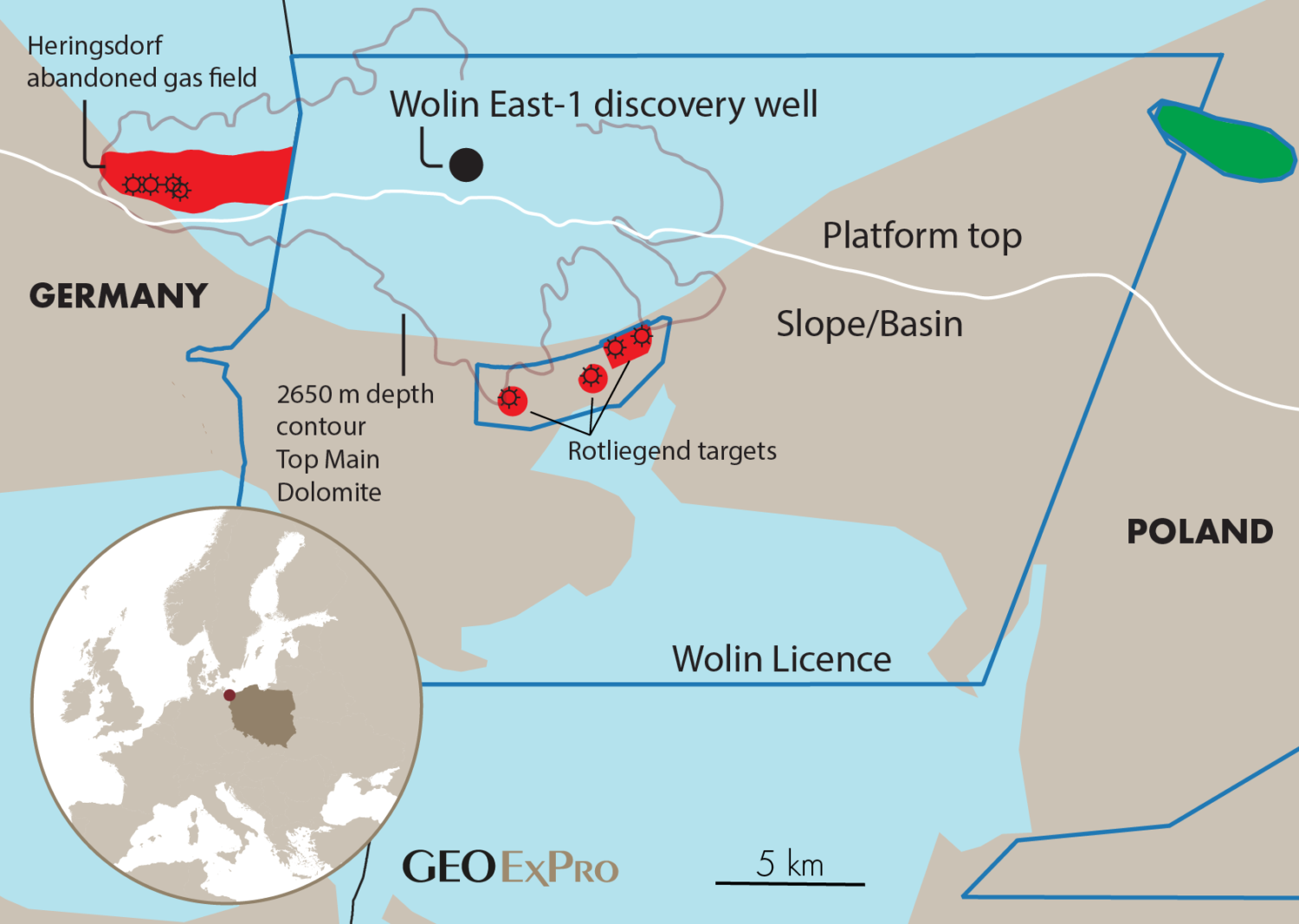 Looking at the regional geology of the Wolin-East discovery in Poland ...